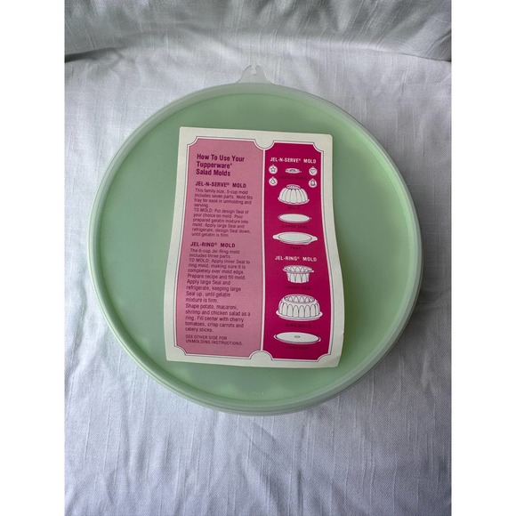 Tupperware | Kitchen | Vintage Tupperware Jello Mold Green With Lidnew ...